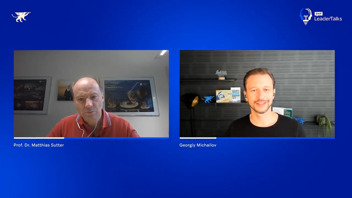 Georgiy Michailov meets Prof. Dr. Matthias Sutter
